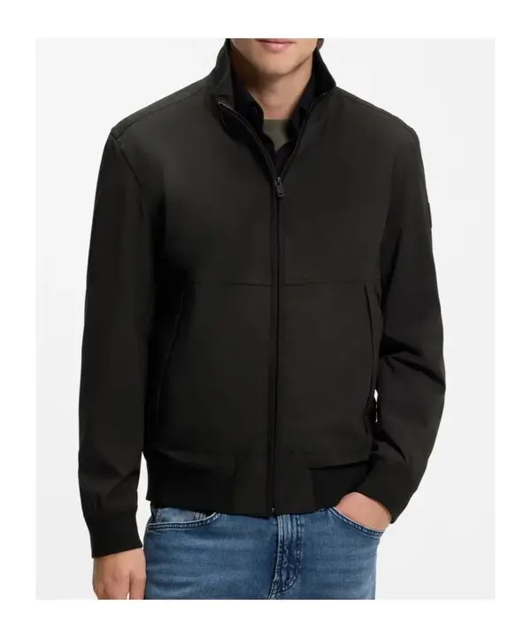 Hugo Boss Water-repellent Softshell Jacket With Detachable Sleeves