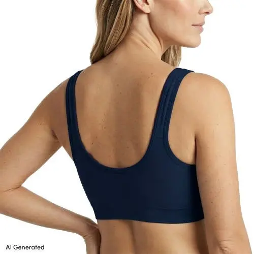 LANDS' END Bralette Soft Fit Seamless - Navy