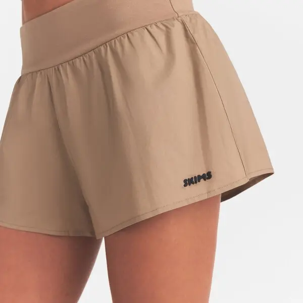 SKIMS Flutter Short | Light Neutral | | Woven Cotton