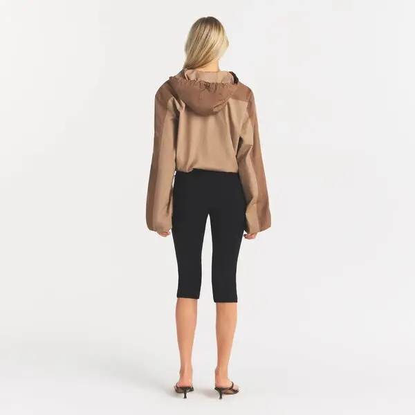 SKIMS Half Zip Pullover | Light Neutral | | Woven Cotton