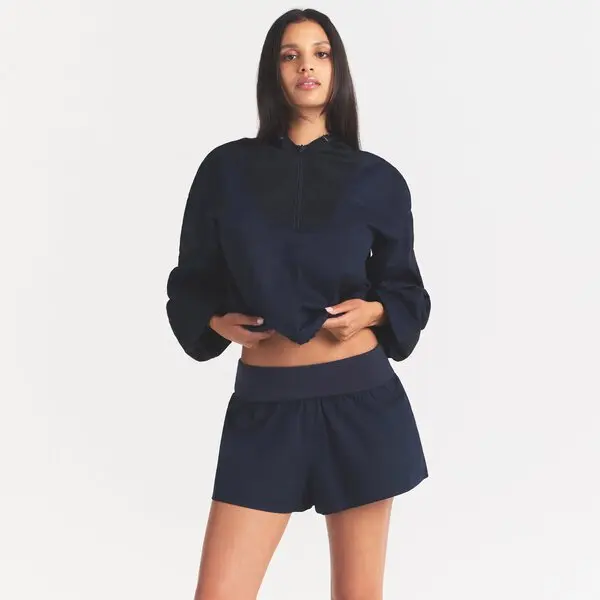 SKIMS Flutter Short | Blue | | Woven Cotton