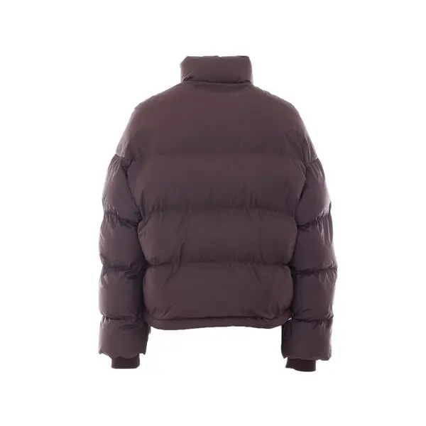COURREGES Cropped Puffer Down Jacket With Logo - Red