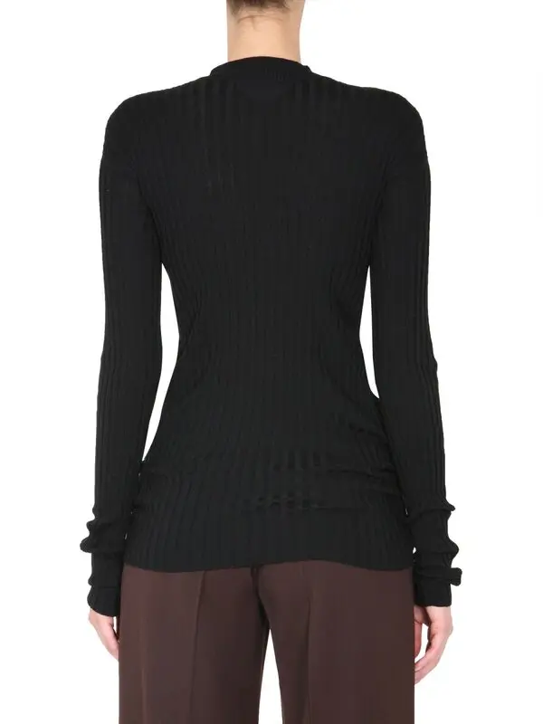 Bottega Veneta Ribbed Turtleneck Sweater - Black