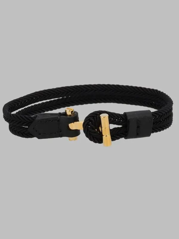 TOM FORD Bracciale In Nylon Intrecciato - Black