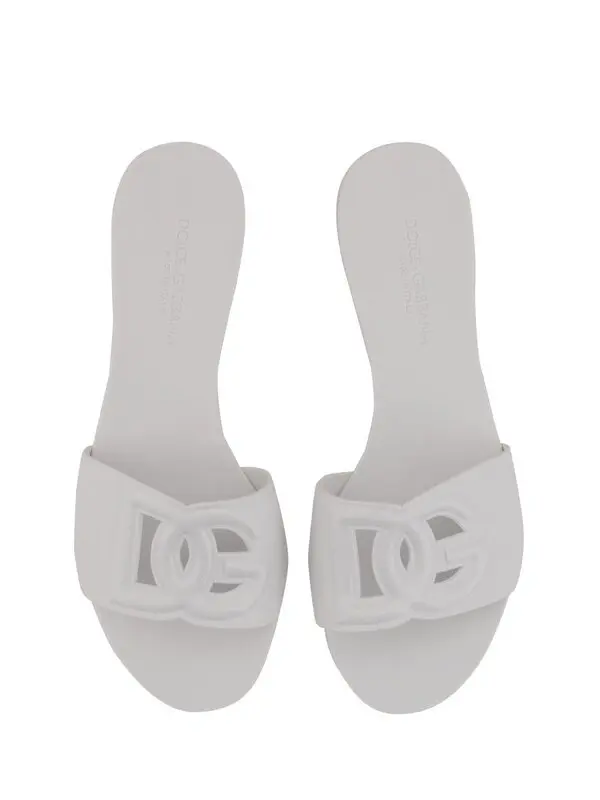 Dolce & Gabbana Slide Sandals - White
