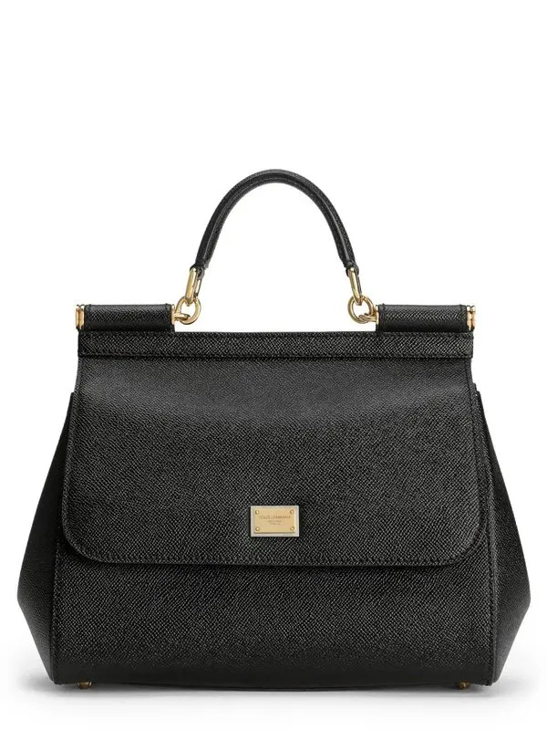 Dolce & Gabbana Sicily Large Top Handle Bag - Black