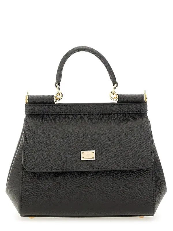 Dolce & Gabbana Sicily Medium Top Handle Bag - Black
