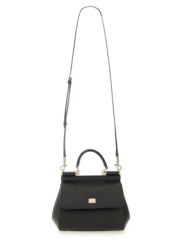Dolce & Gabbana Sicily Medium Top Handle Bag - Black