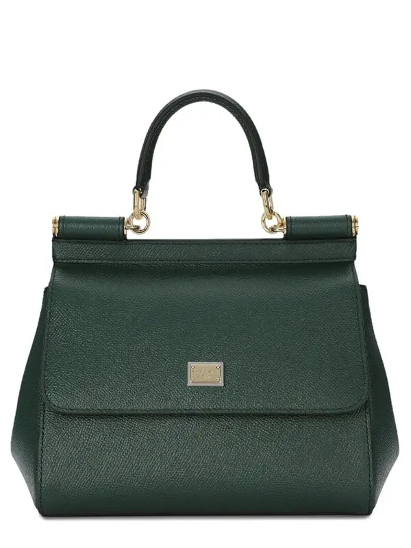 Dolce & Gabbana Sicily Medium Top Handle Bag - Green