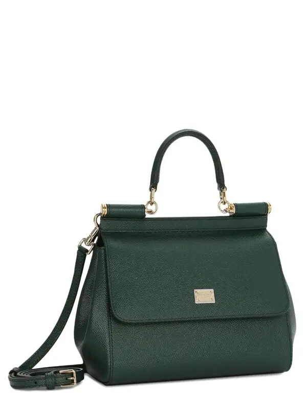 Dolce & Gabbana Sicily Medium Top Handle Bag - Green
