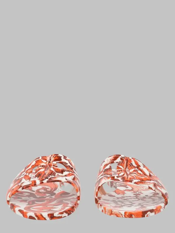 Dolce & Gabbana Maiolica Slides - Orange