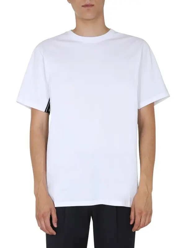Stella McCartney Round Neck T-shirt With Side Band Detail - White
