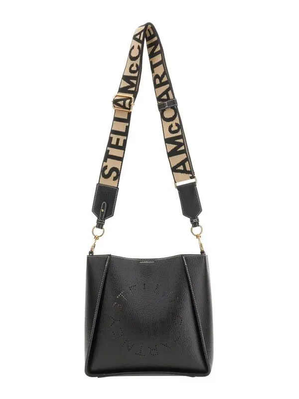 Stella McCartney Logo Shoulder Bag - Black