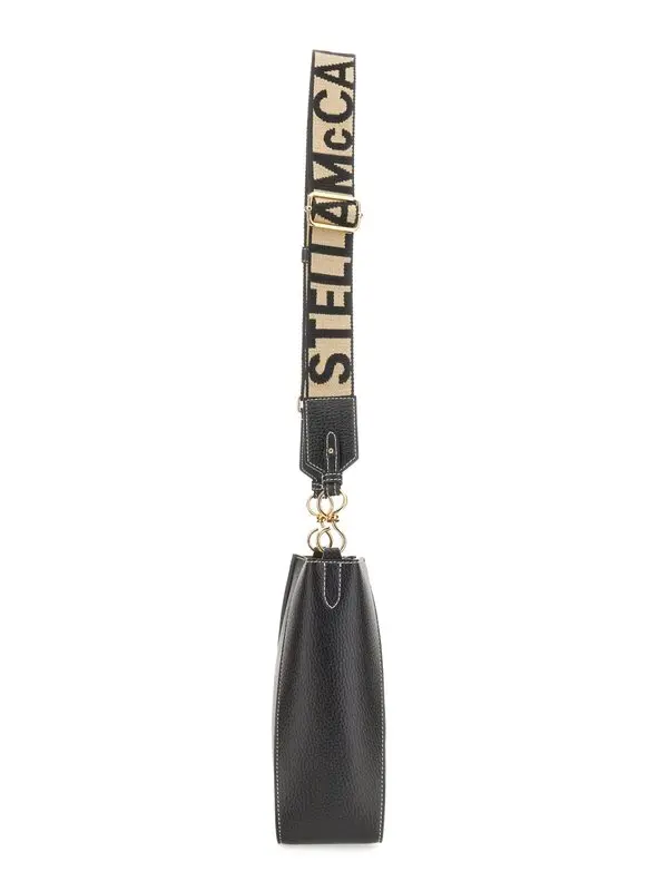 Stella McCartney Logo Shoulder Bag - Black