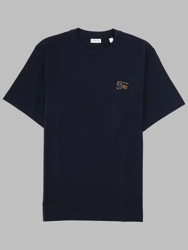 Burberry T-shirt In Cotone - Blue