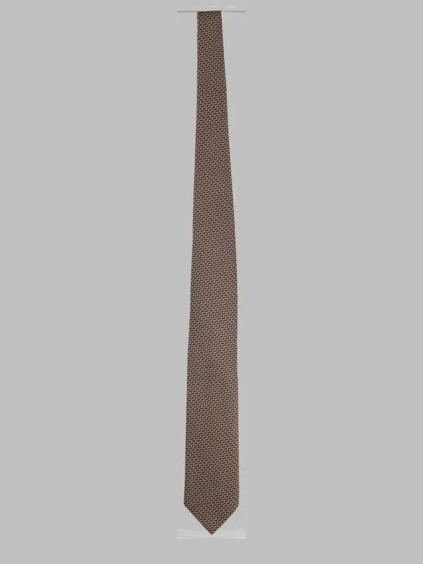 TOM FORD Jacquard Silk Cravat 8 Cm - Brown