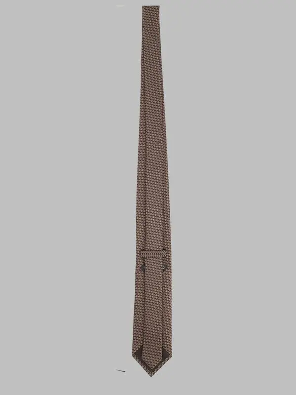 TOM FORD Jacquard Silk Cravat 8 Cm - Brown
