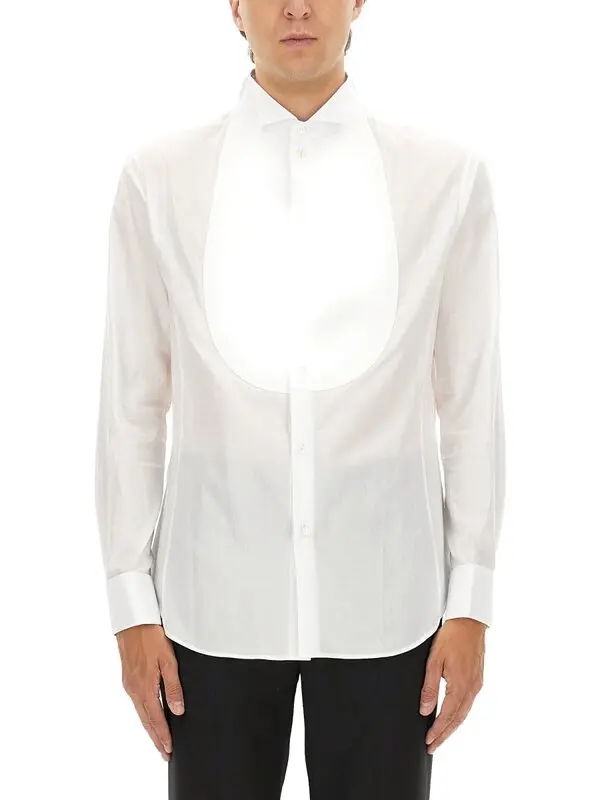 Giorgio Armani Camicia Smoking In Cotone