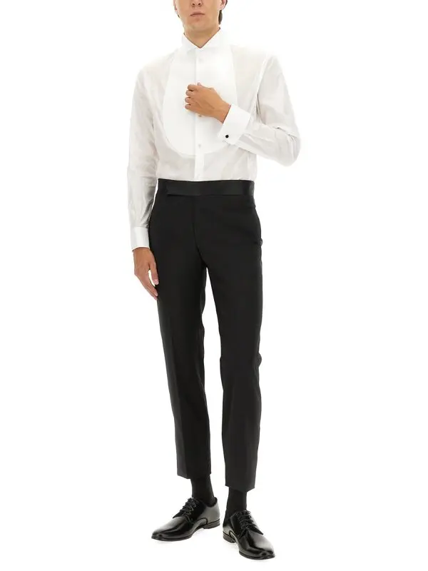 Giorgio Armani Camicia Smoking In Cotone