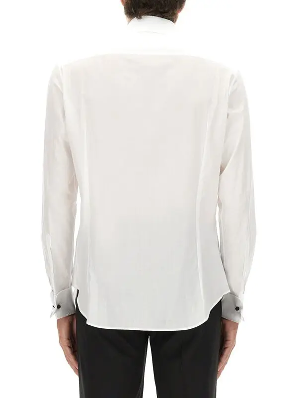 Giorgio Armani Camicia Smoking In Cotone
