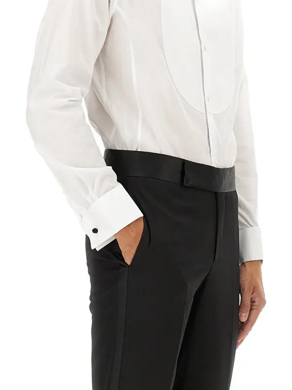 Giorgio Armani Camicia Smoking In Cotone