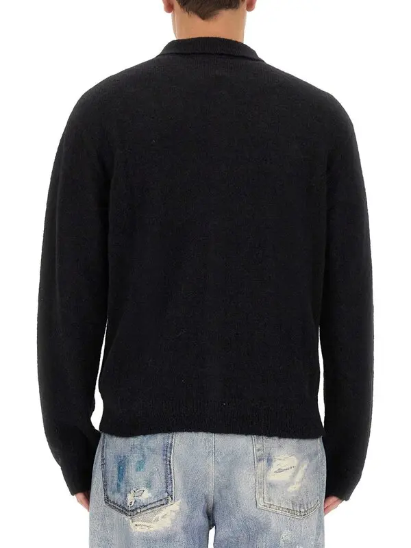 Our Legacy Button-front Cardigan With Shawl Collar - Black