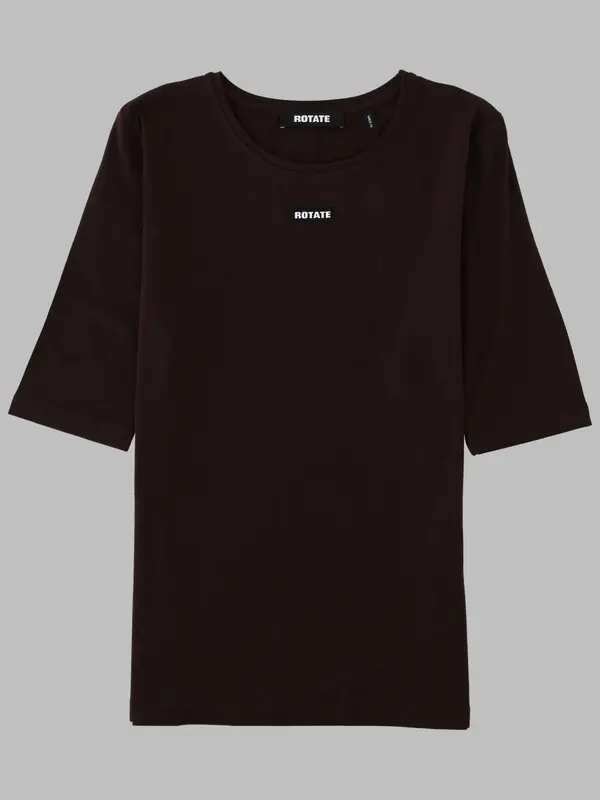 ROTATE BY BIRGER CHRISTENSEN Slim Fit T-shirt - Brown