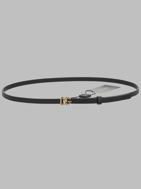 Dolce & Gabbana Logo Belt - Black