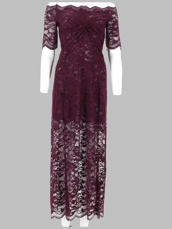 Rabanne Layered Lace Midi Dress