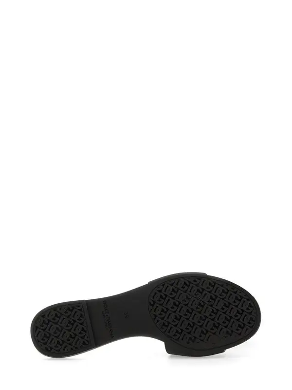 Dolce & Gabbana Rubber Slide Sandals - Black