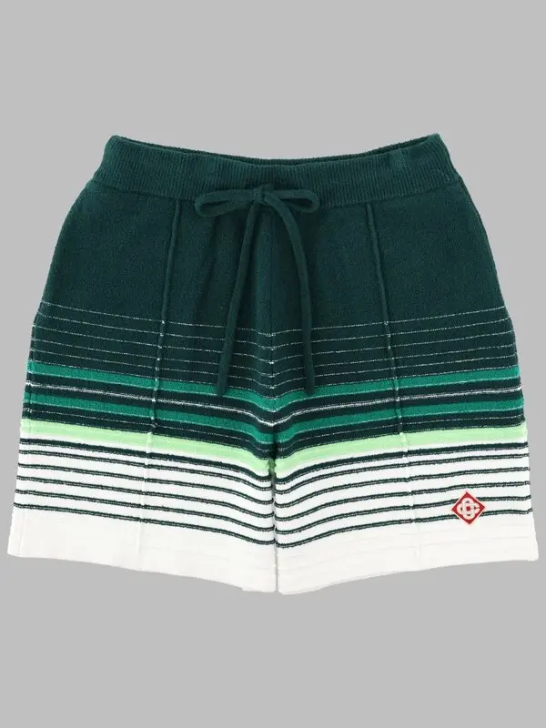 Casablanca Bouclé Striped Shorts