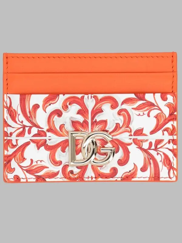 Dolce & Gabbana Portacarte Card Holder - Orange