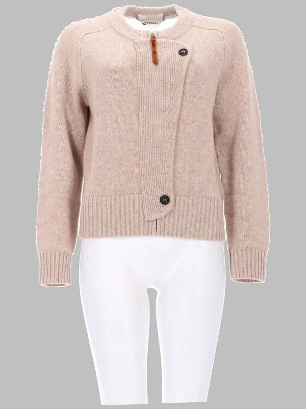 Isabel Marant Étoile Cardigan In Lana E Cashmere - Cream