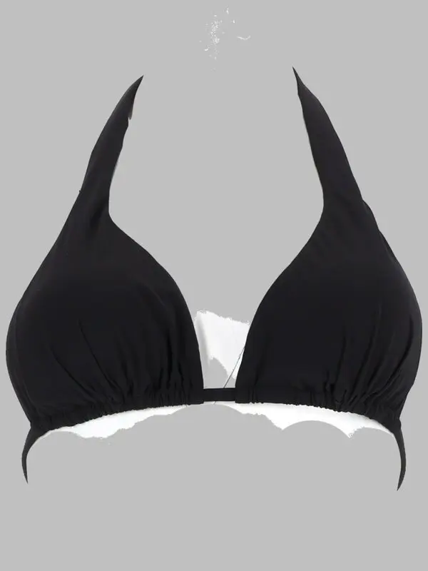 Dolce & Gabbana Padded Triangle Bikini Top - Black