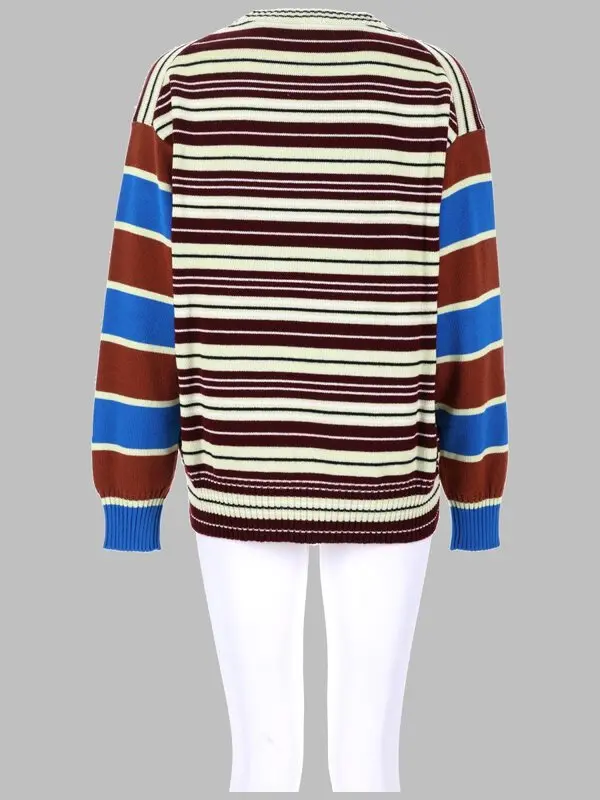 Paul Smith Wool And Cotton Striped Knit