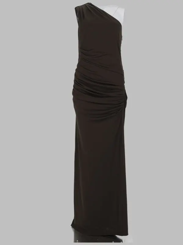 ROTATE BY BIRGER CHRISTENSEN Asymmetrical Midi Dress - Green