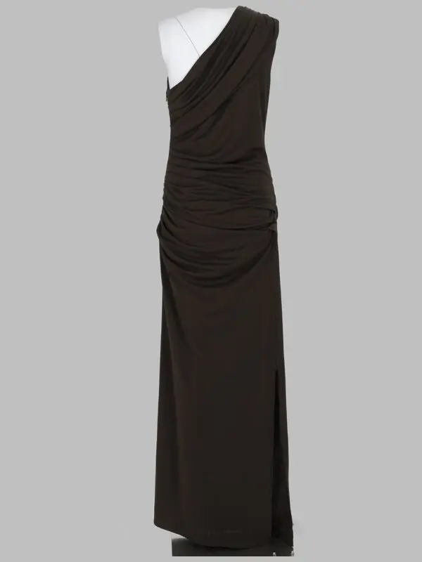 ROTATE BY BIRGER CHRISTENSEN Asymmetrical Midi Dress