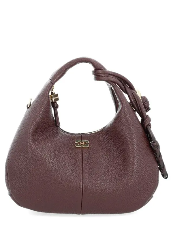 GANNI Small Hobo Bag - Brown
