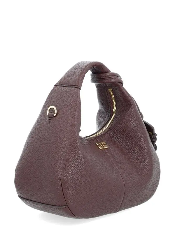 GANNI Small Hobo Bag - Brown