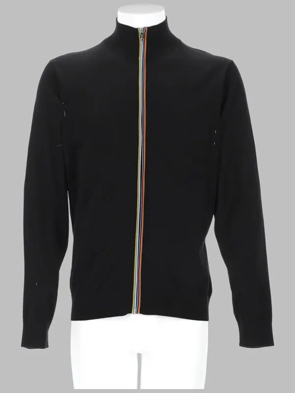 Paul Smith Merino Wool Zip Cardigan