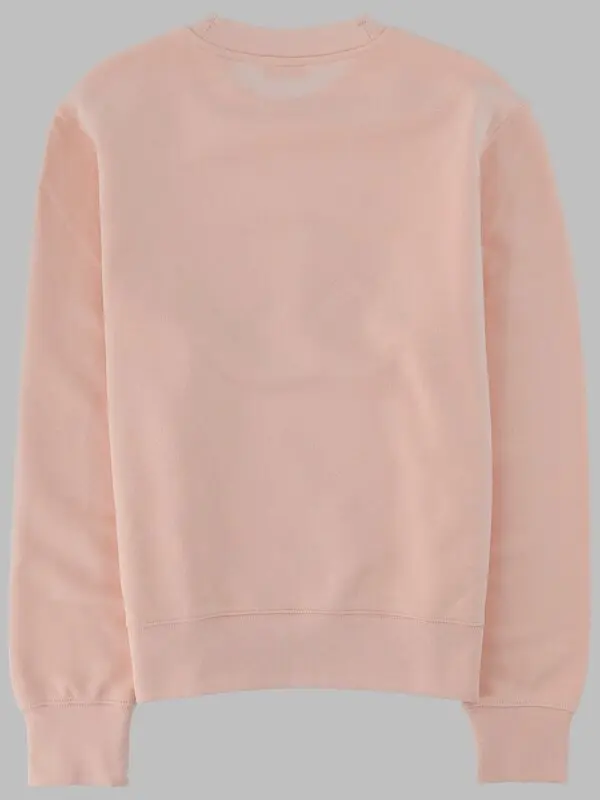 Burberry Caroline Sweatshirt With Check Insert - Pink