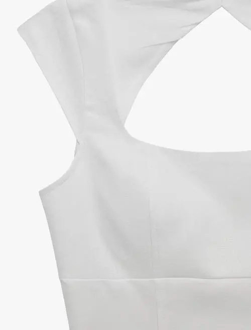 Koton Slim Fit Sleeveless Crop Blouse