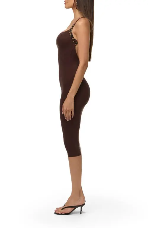 Naked Wardrobe Scoop Neck Midi Dress