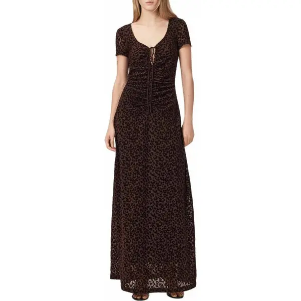 ALLSAINTS Gabby Mesh Maxi Dress
