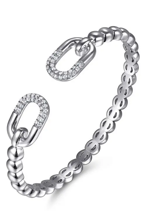 GABRIEL & CO. Sculptural Pavé Diamond & Cuff Bracelet