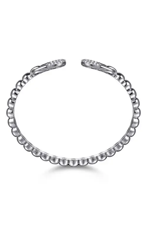 GABRIEL & CO. Sculptural Pavé Diamond & Cuff Bracelet