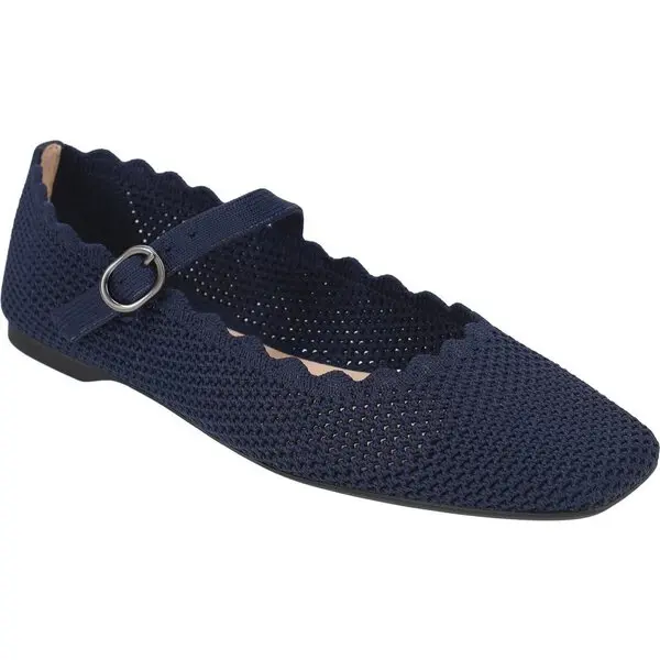 Pelle Moda Daely Knit Mary Jane Flat - Midnight