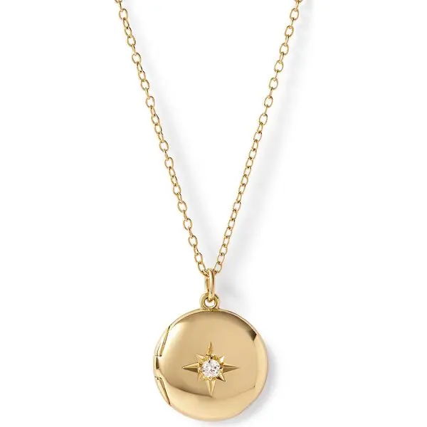 Astley Clarke Biography Midi Locket Necklace - Gold