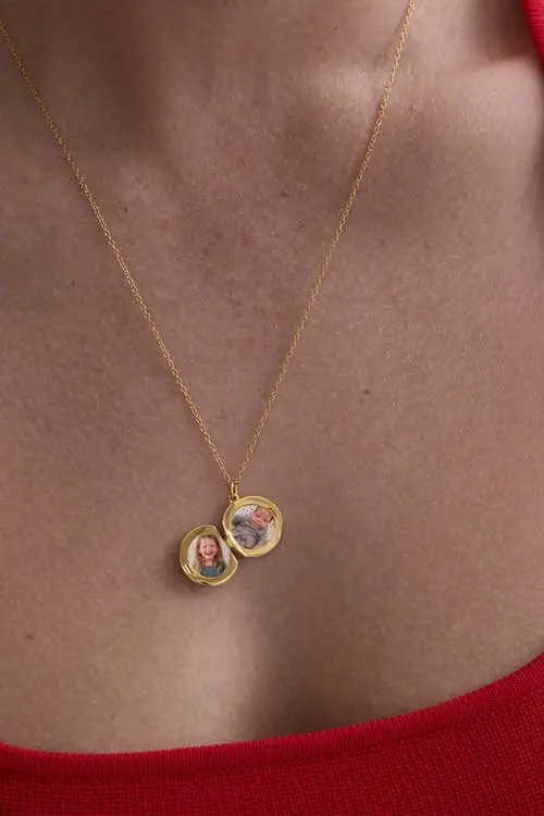 Astley Clarke Biography Midi Locket Necklace With Created White Sapphire