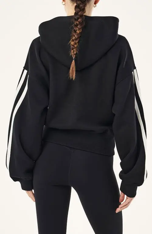 P.E Nation Flip Side Full Zip Hoodie With Sporty Stripes